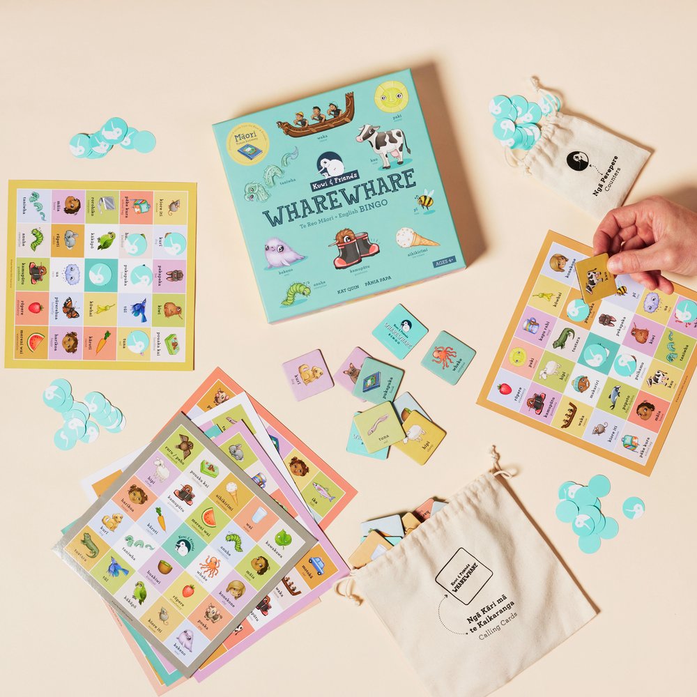 Wharewhare - Te Reo Māori - Bilingual Bingo – Kina NZ Design + Artspace