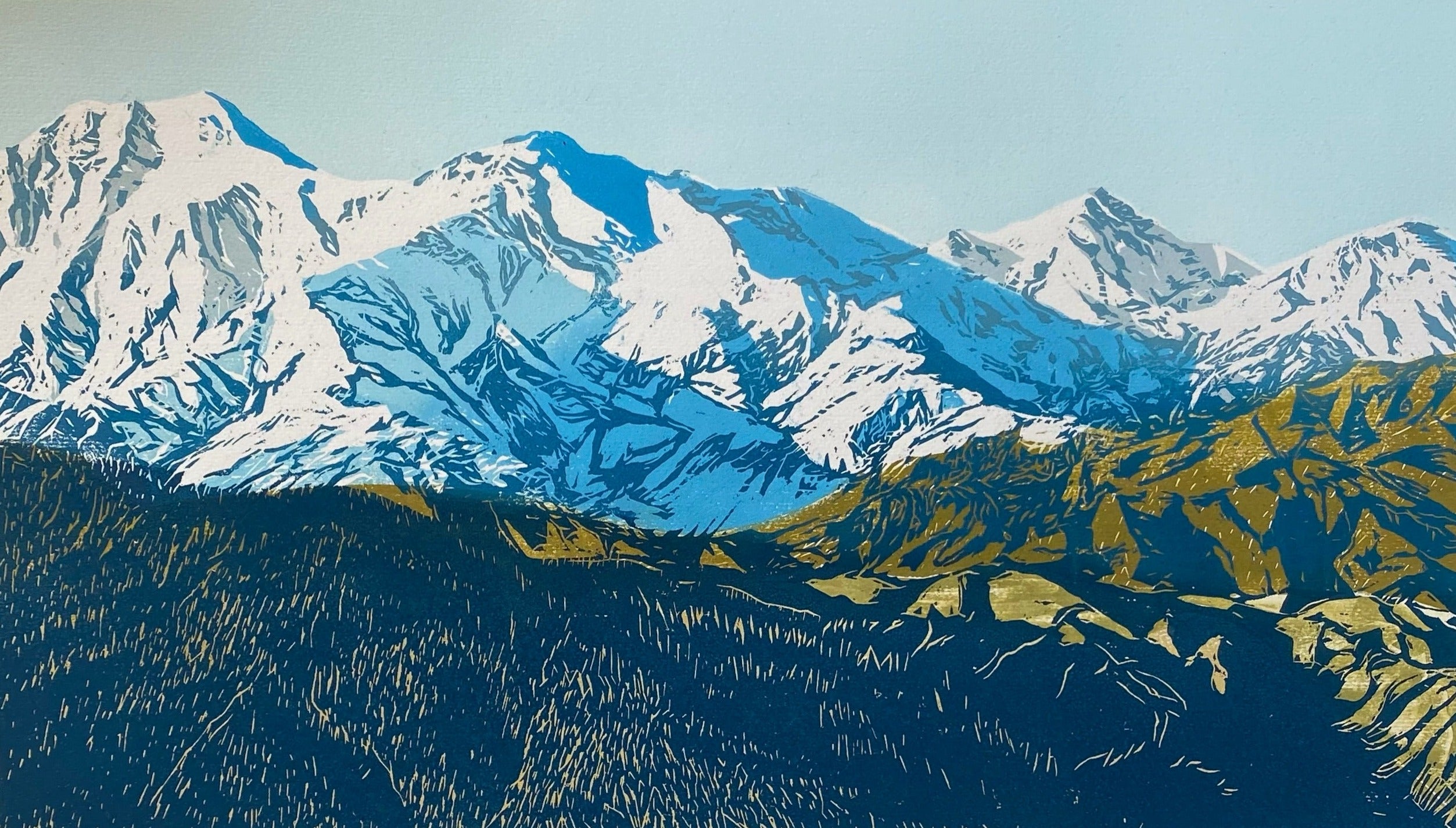 Tararua Ranges #2 (from Levin) – Kina NZ Design + Artspace