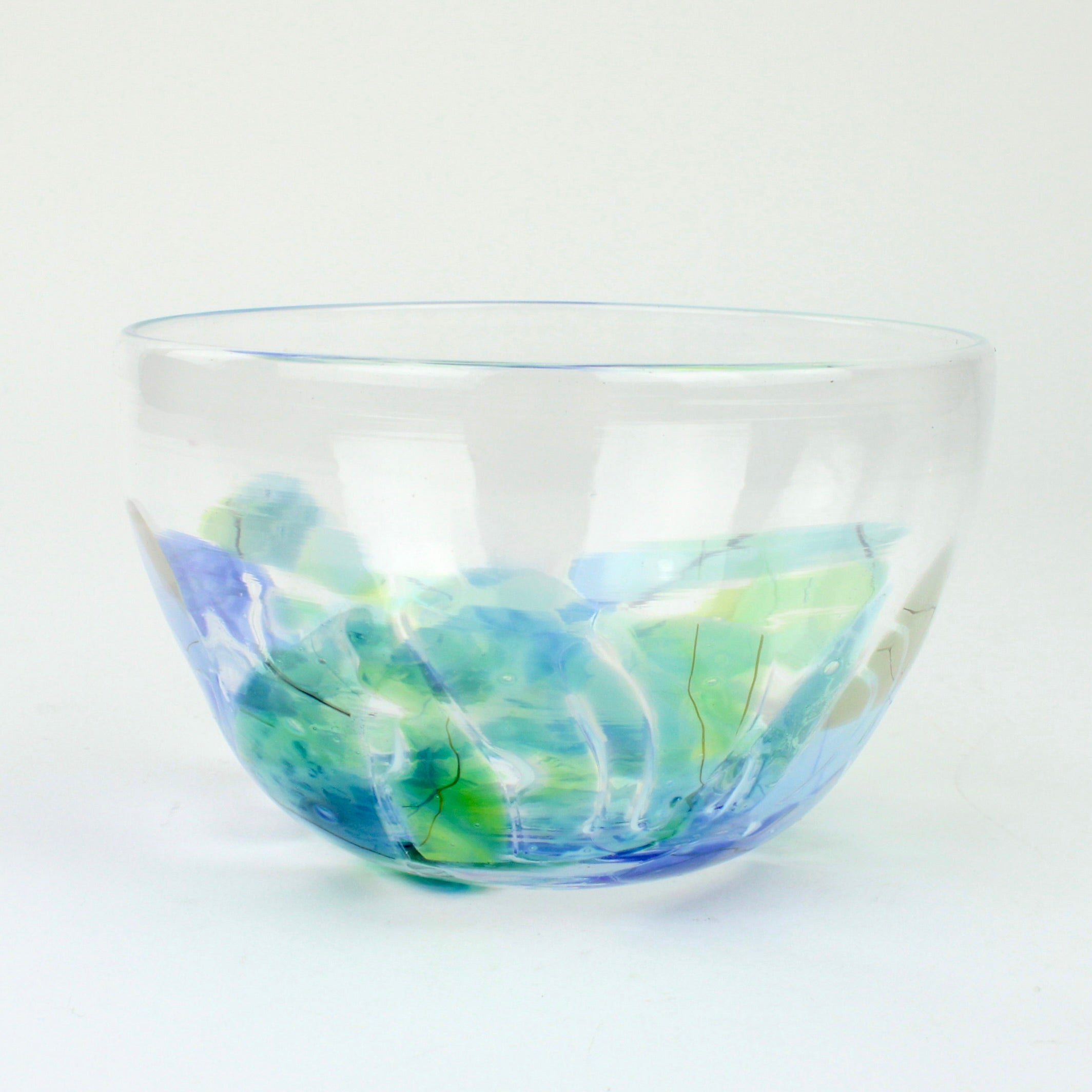 Lolly bowl - Blue/Green Shard – Kina NZ Design + Artspace