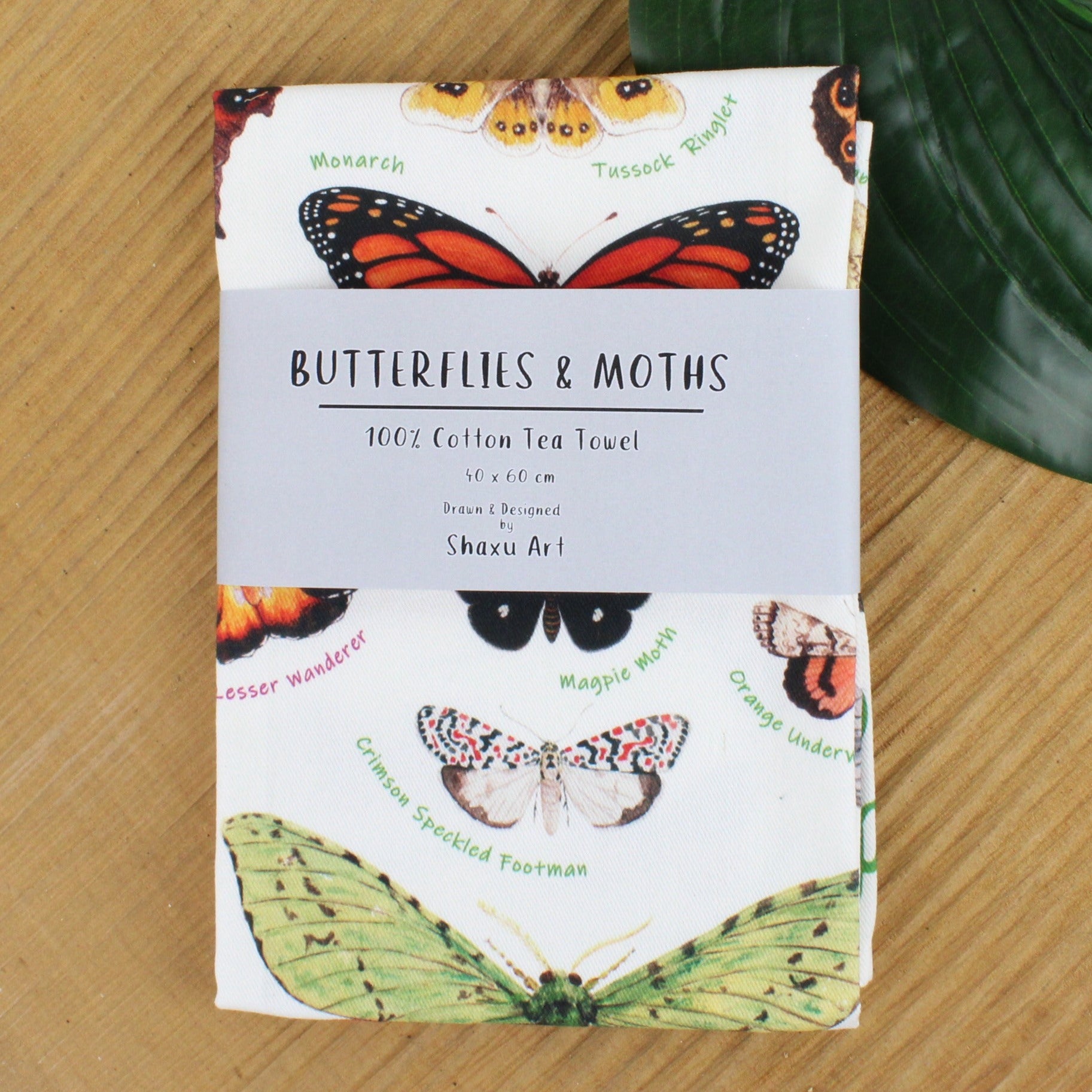 New Zealand Butterflies and Moths Tea Towel – Kina NZ Design + Artspace