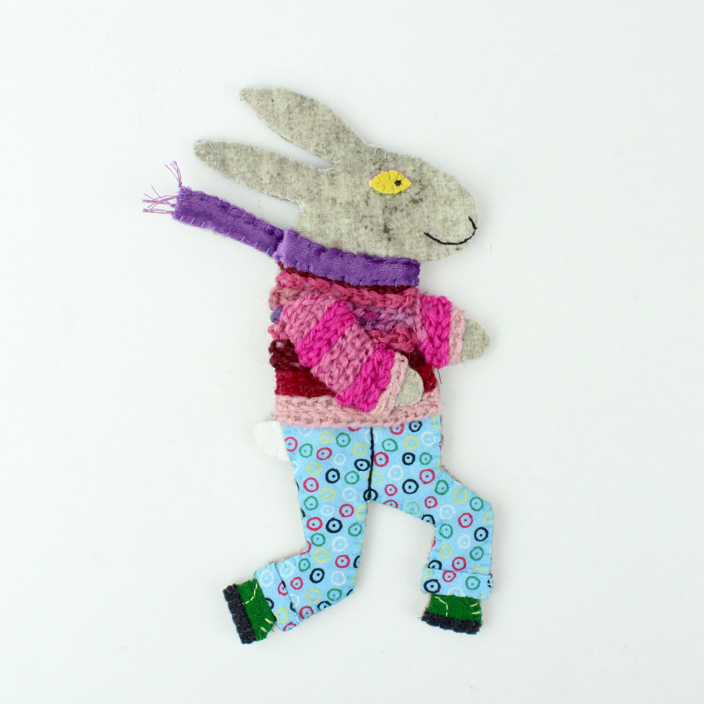 Winter Rabbit in a Woolly Jumper – Kina NZ Design + Artspace