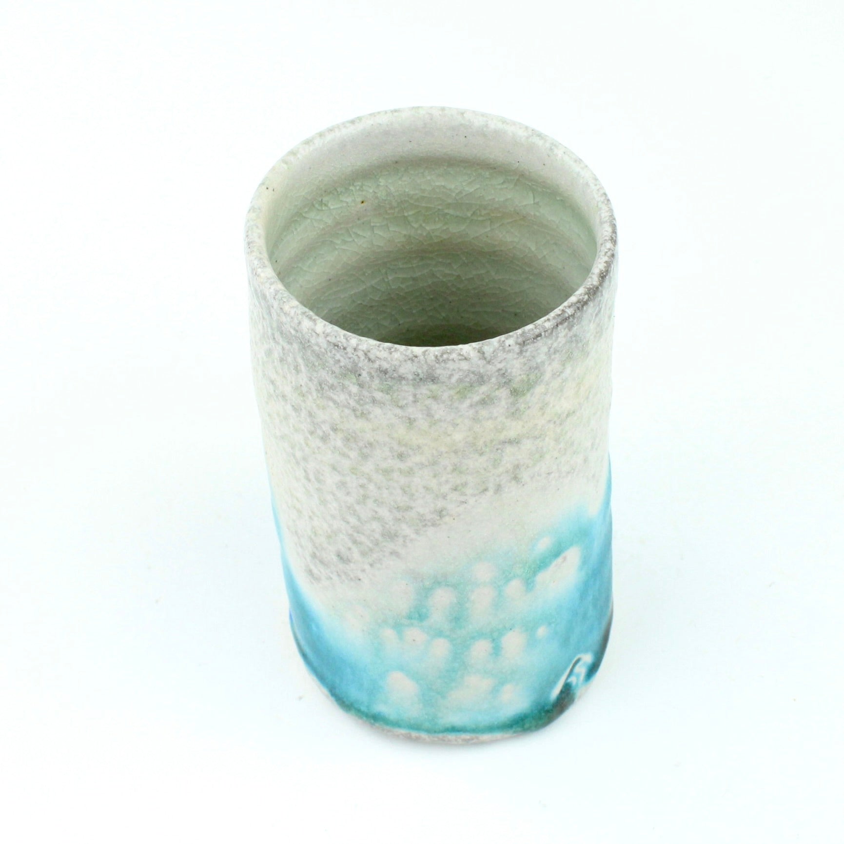 Barium Blue Beaker I - wood soda fired – Kina NZ Design + Artspace