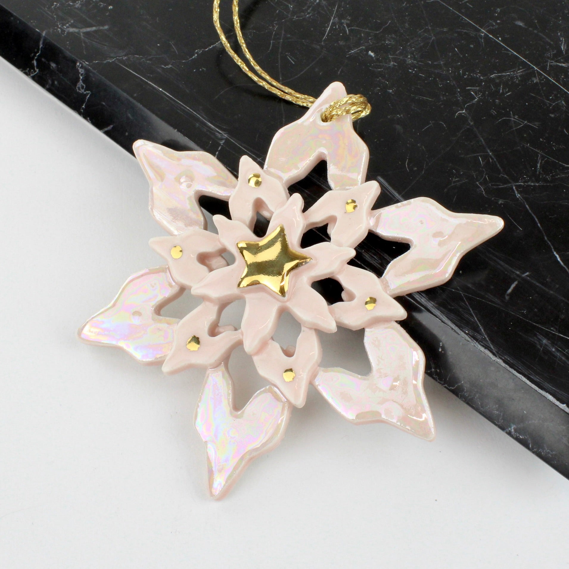 Pink Snowflake - large – Kina NZ Design + Artspace