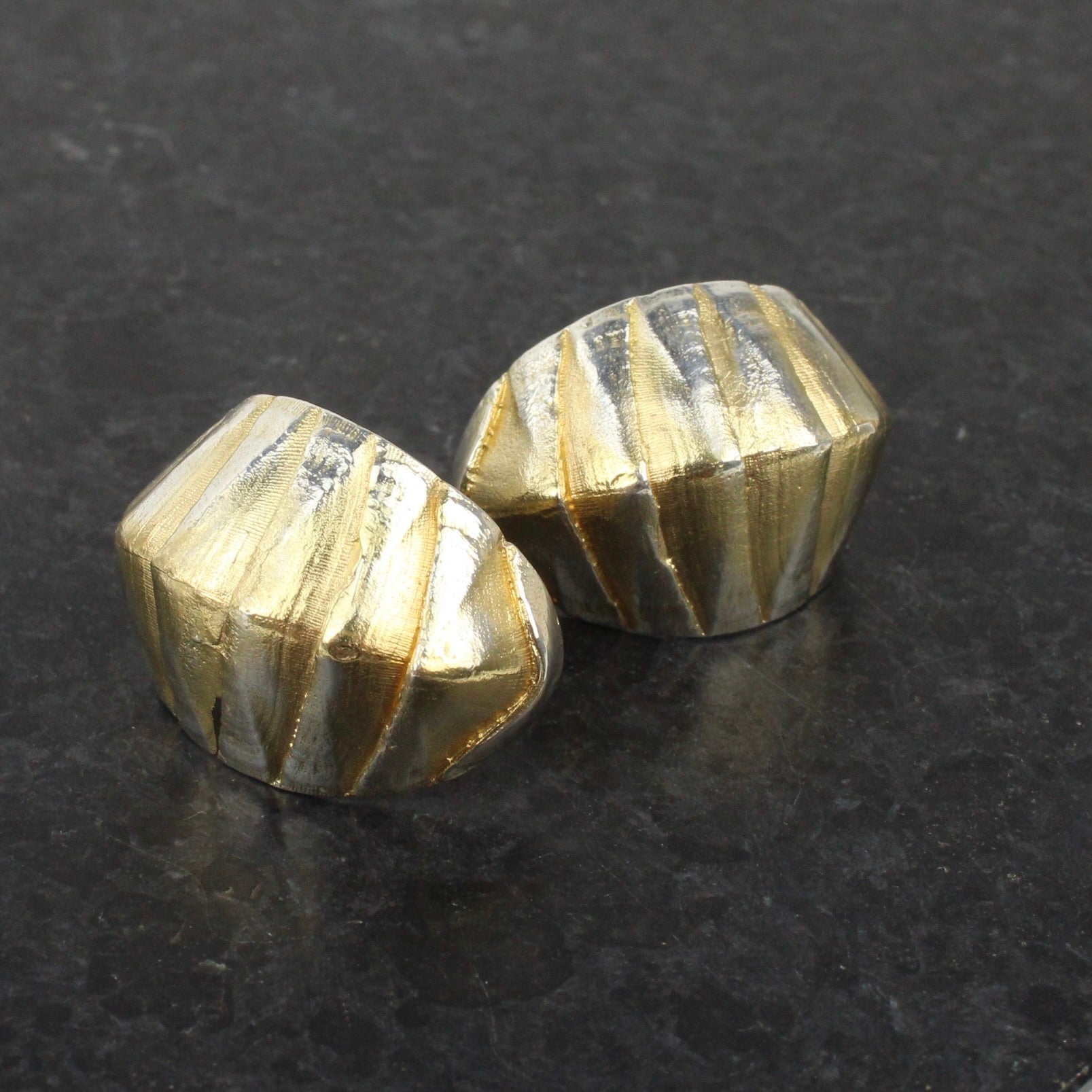 Armour earrings - gold – Kina NZ Design + Artspace