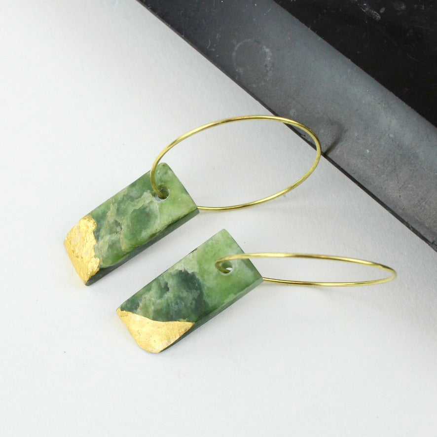 Gold edged hoops – Kina NZ Design + Artspace