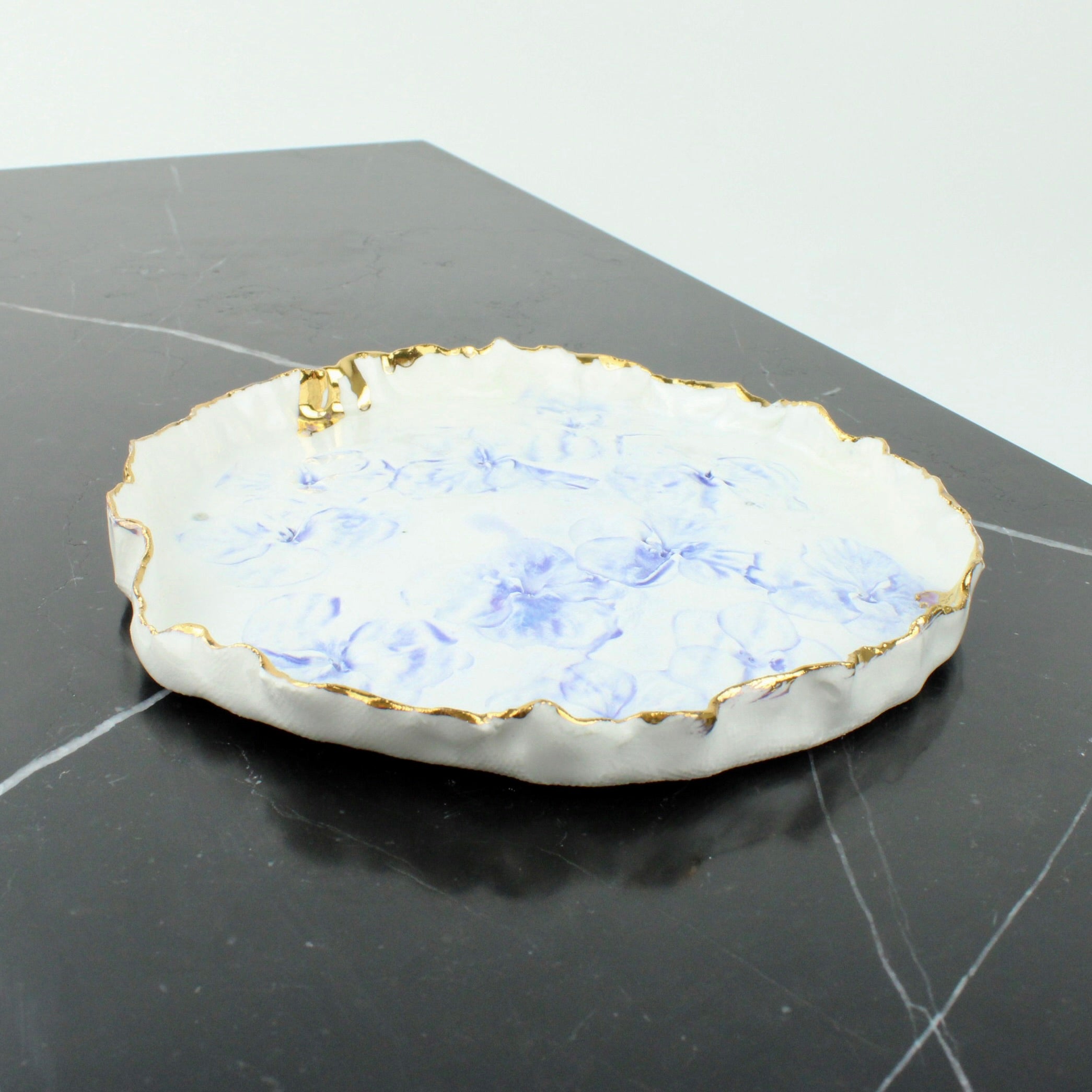 Extra Large Round Hydrangea Dish - blue – Kina NZ Design + Artspace