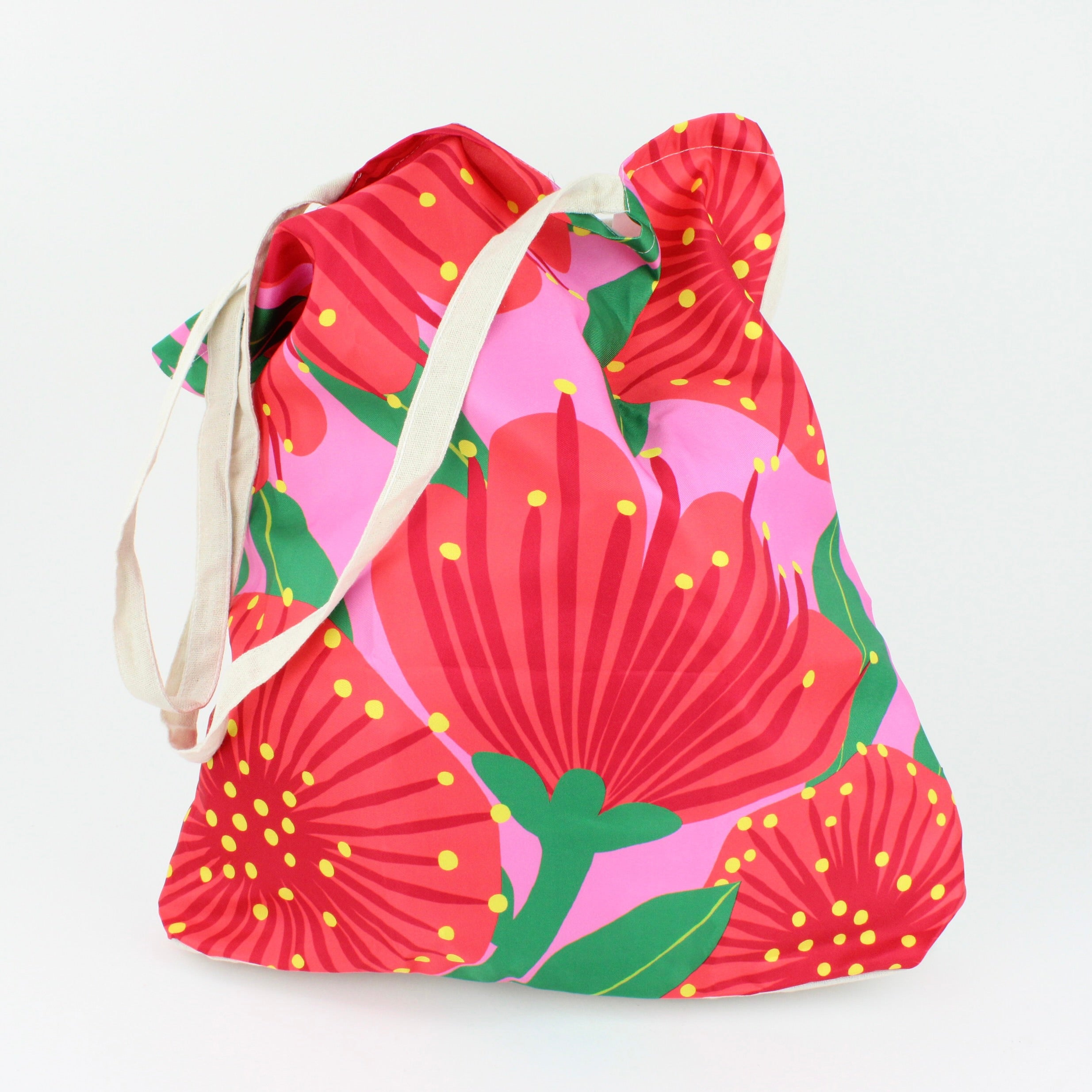 Bright Shopping Bag - Pohutukawa – Kina NZ Design + Artspace