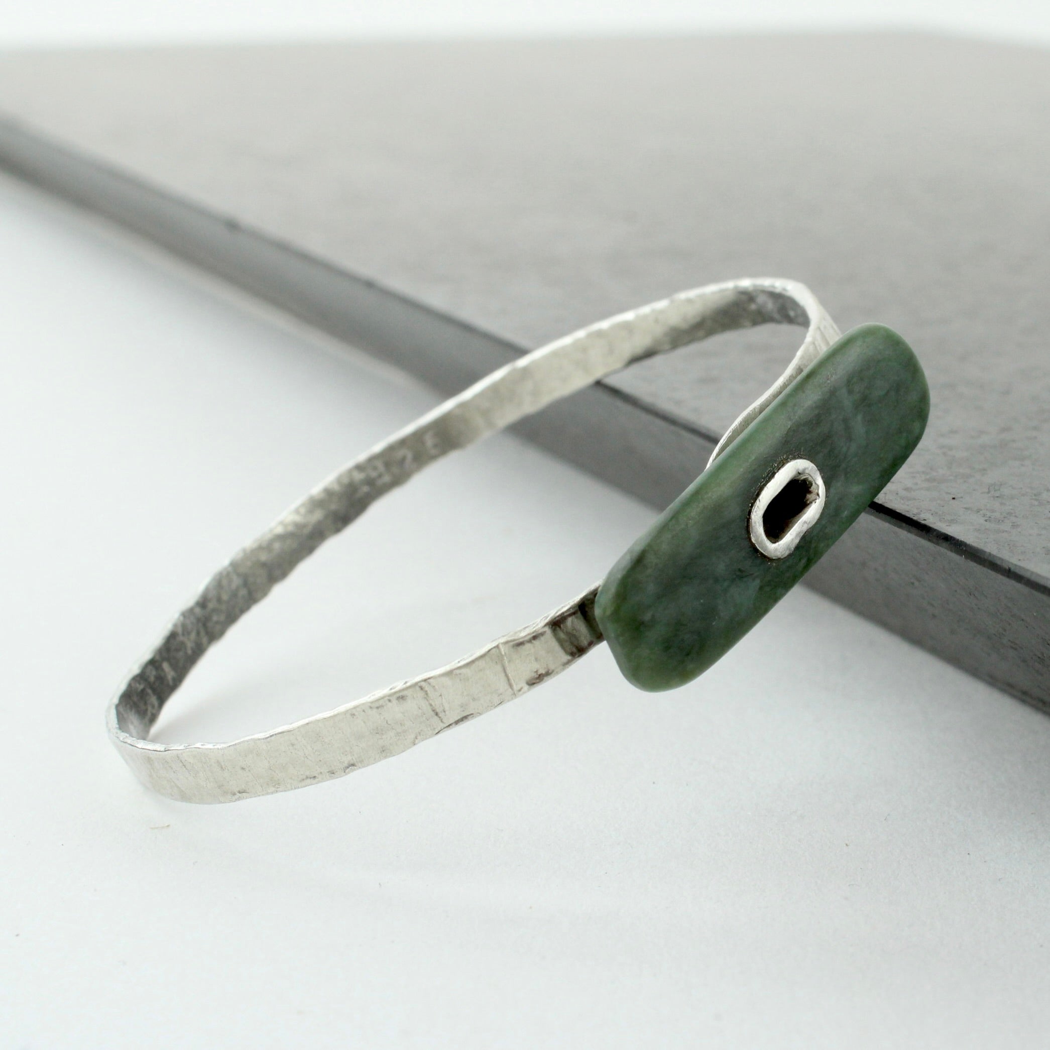Rectangle Greenstone Bracelet – Kina NZ Design + Artspace