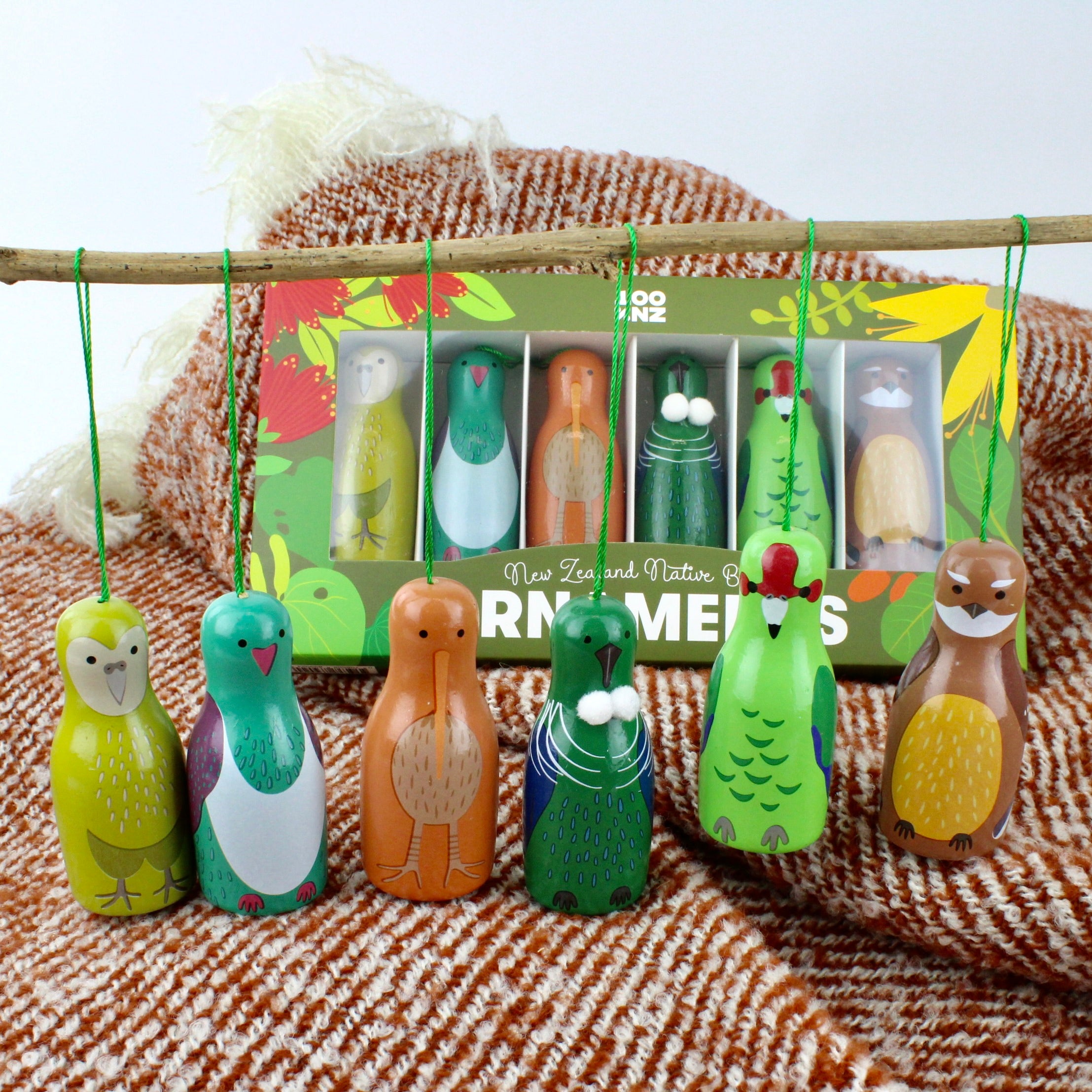 Box of NZ Native Bird Ornaments – Kina NZ Design + Artspace
