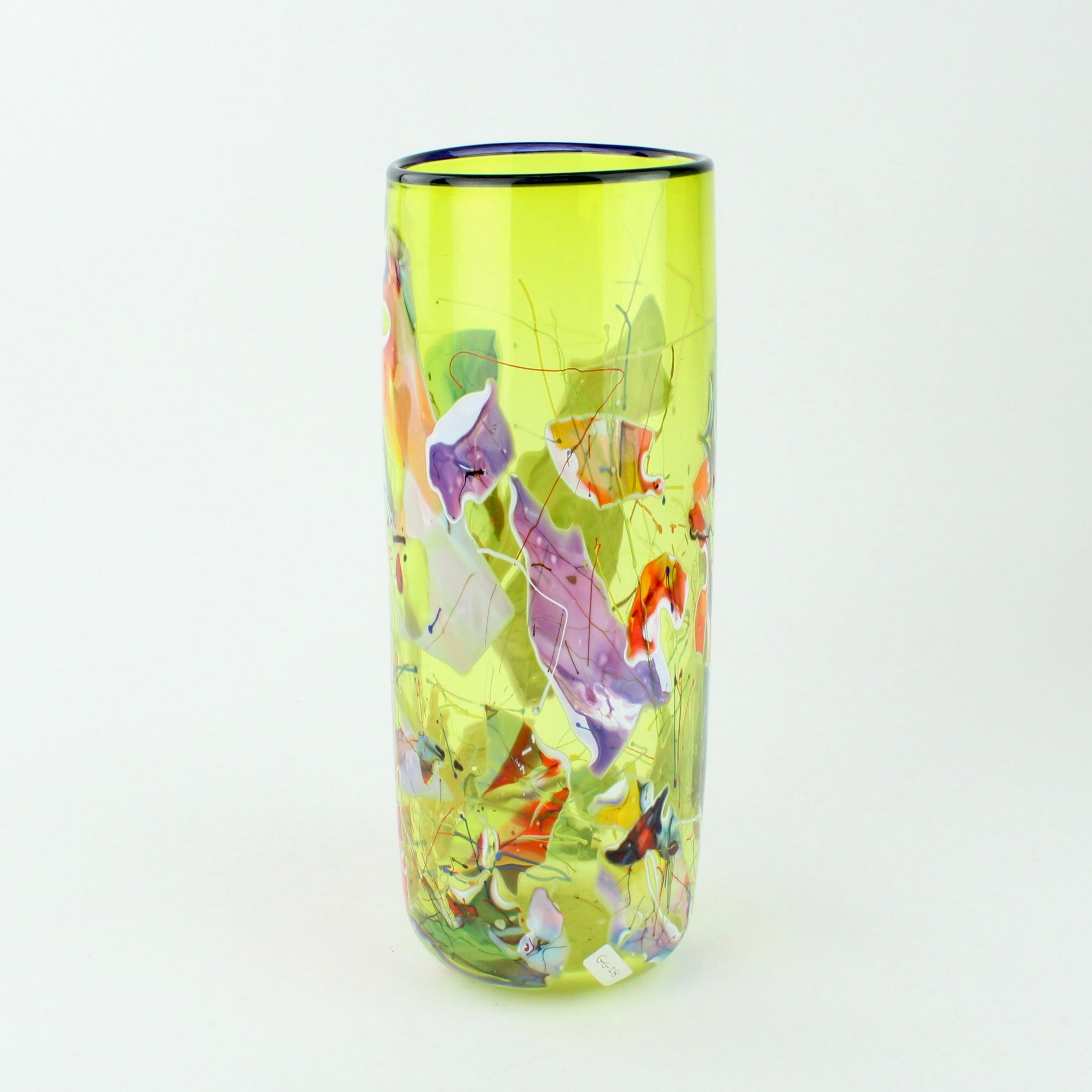 Shard Cylinder Vase - gold green – Kina NZ Design + Artspace