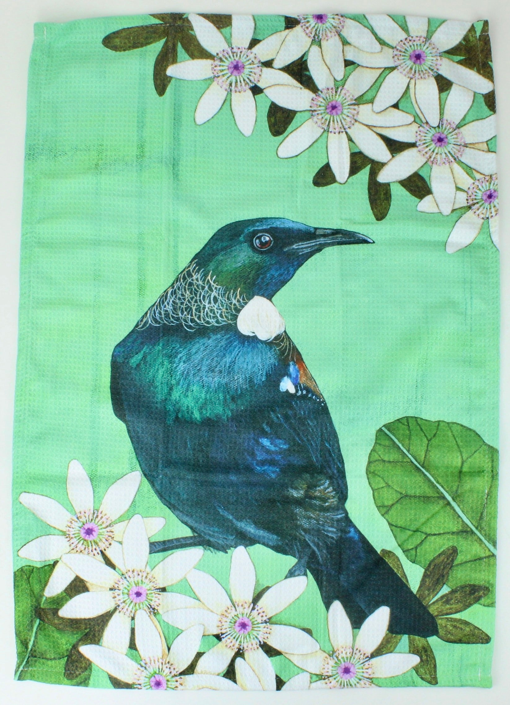 Tui in the Sky Tea Towel – Kina NZ Design + Artspace