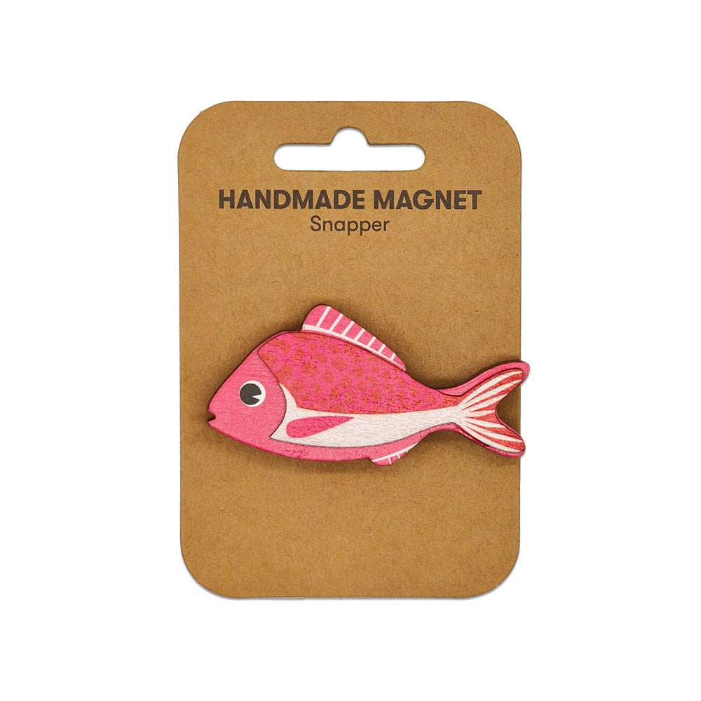 Snapper Wooden Magnet – Kina NZ Design + Artspace