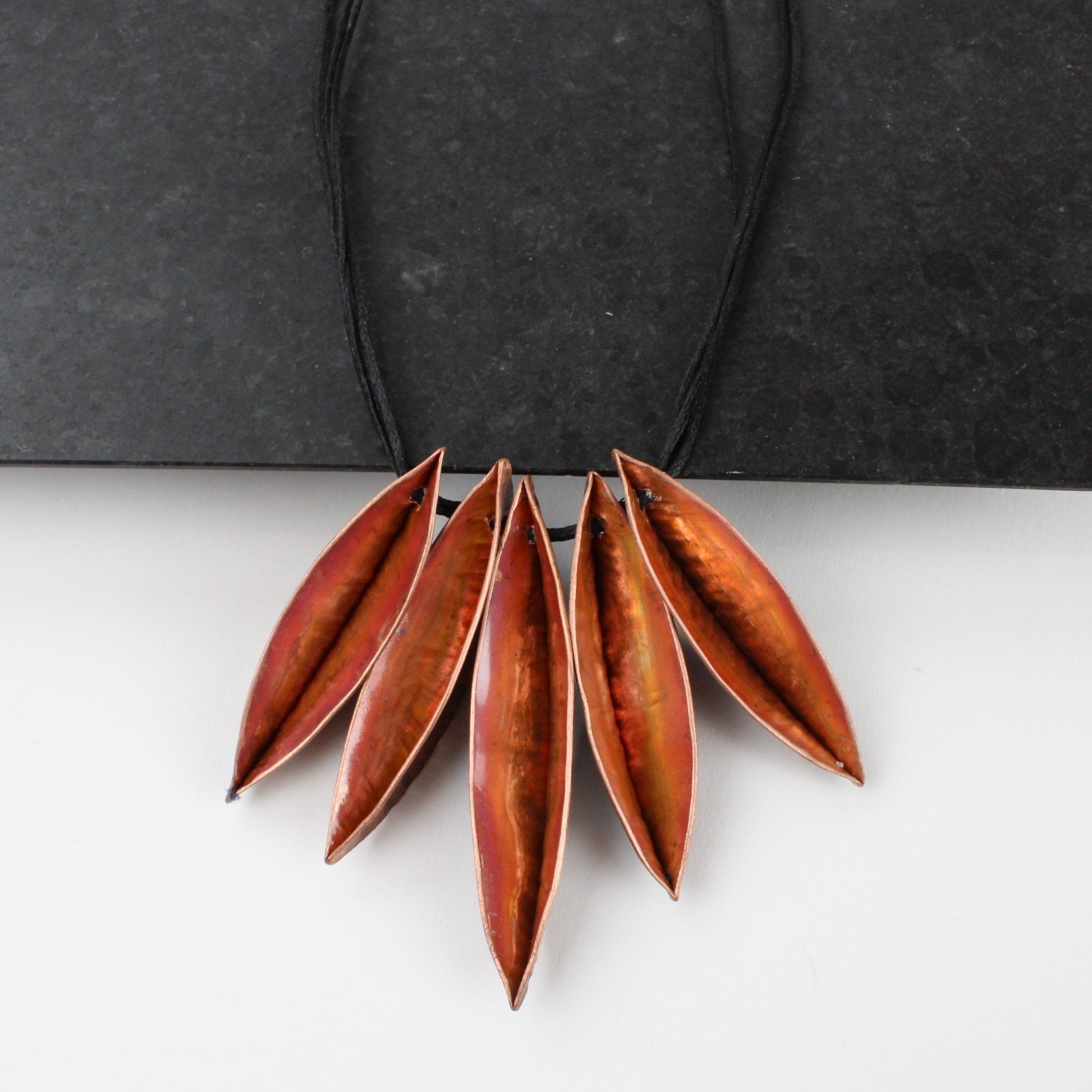 Copper 5 pod necklace – Kina NZ Design + Artspace