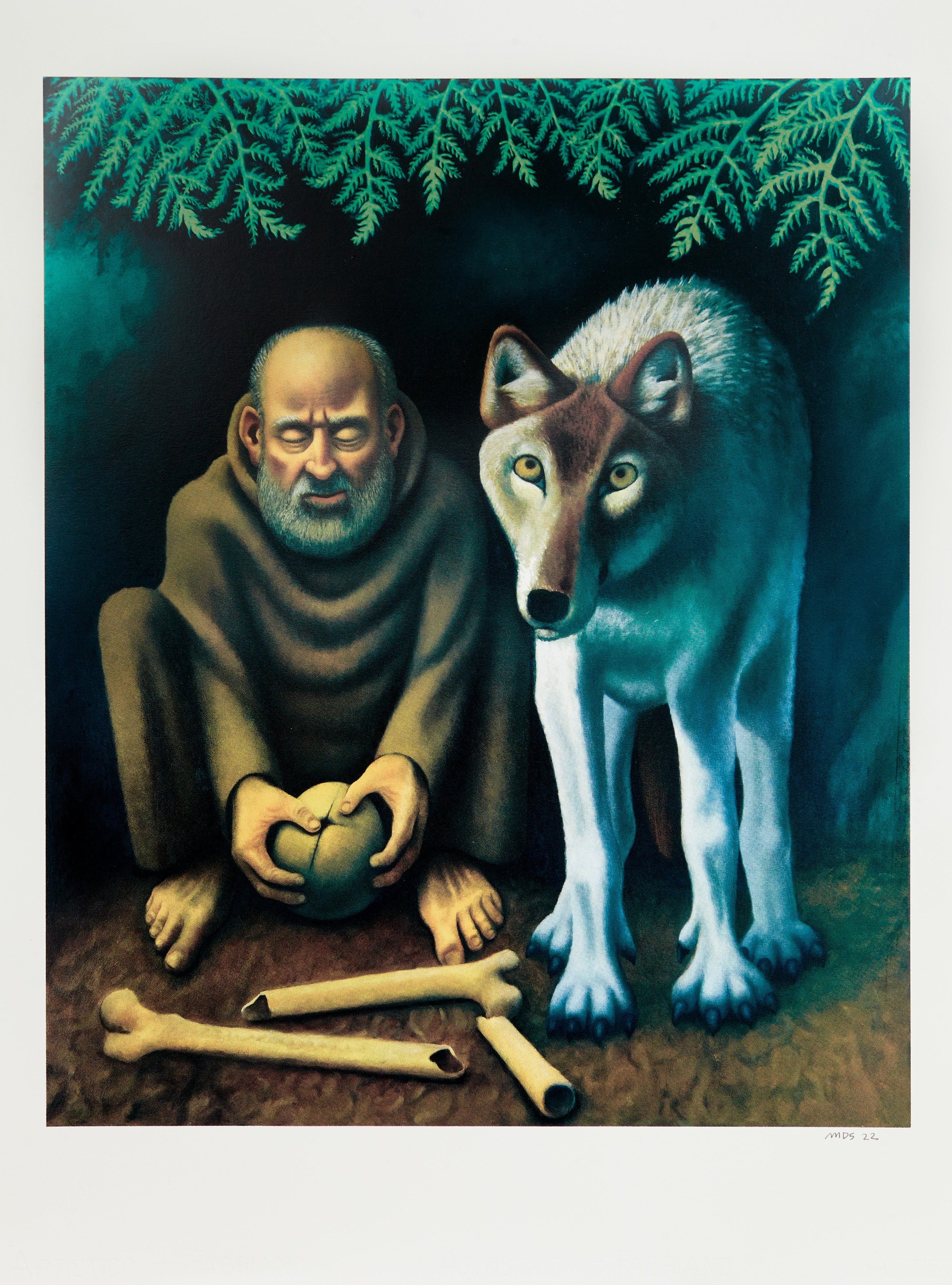 St Francis and the Wolf – Kina NZ Design + Artspace